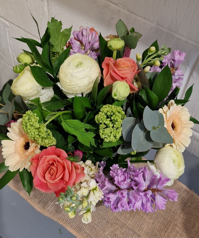 Pretty Pastels {vase included} – buy online or call 0191 384 2160